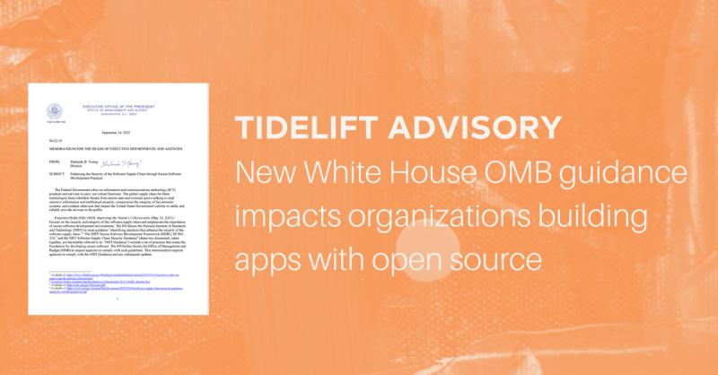 Donald Fischer on LinkedIn: Tidelift advisory: New White House OMB ... Donald Fischer on LinkedIn: Tidelift advisory: New White House OMB ...
