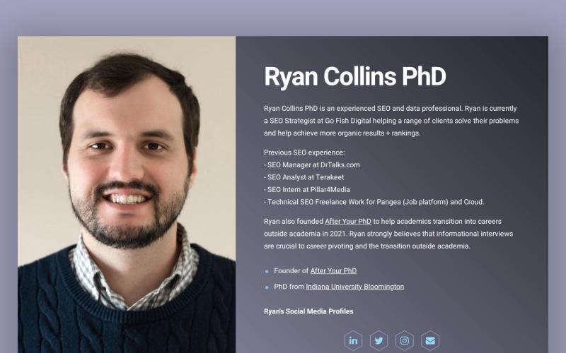 Ryan Collins, PhD on LinkedIn: Ryan Collins PhD | SEO & Data Professional Ryan Collins, PhD on LinkedIn: Ryan Collins PhD | SEO & Data Professional