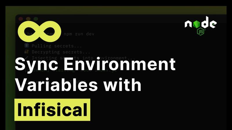 Infisical on LinkedIn: Sync Environment Variables with Infisical Infisical on LinkedIn: Sync Environment Variables with Infisical