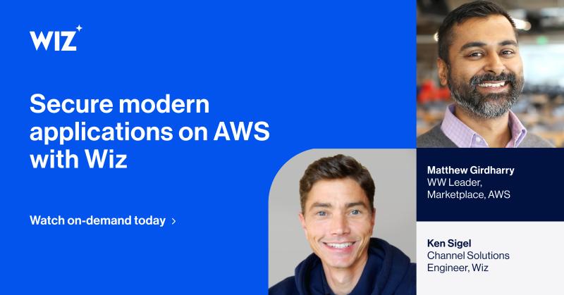 Corey Estes on LinkedIn: Secure modern applications on AWS with Wiz Corey Estes on LinkedIn: Secure modern applications on AWS with Wiz