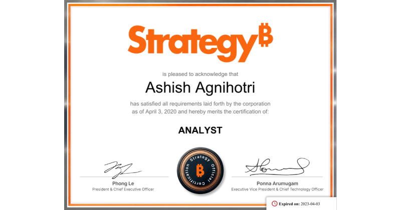 Ashish Agnihotri on LinkedIn: #microstrategy #certified Ashish Agnihotri on LinkedIn: #microstrategy #certified