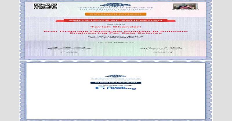 Tavish Bhandari on LinkedIn: TAVISH BHANDARI successfully completed ... Tavish Bhandari on LinkedIn: TAVISH BHANDARI successfully completed ...