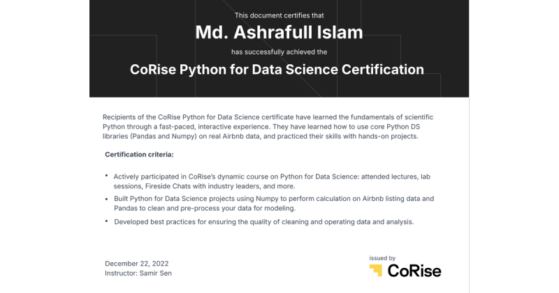 Md. Ashrafull Islam on LinkedIn: Python for Data Science • Md ... Md. Ashrafull Islam on LinkedIn: Python for Data Science • Md ...