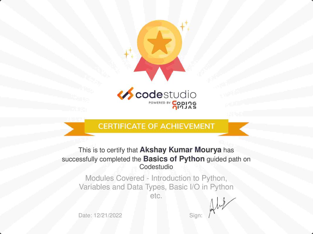 Akshay Kumar Mourya on LinkedIn: Guided Paths at Codestudio Akshay Kumar Mourya on LinkedIn: Guided Paths at Codestudio