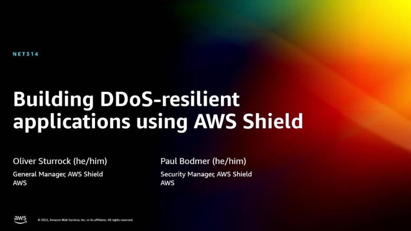 Mário P. on LinkedIn: AWS re:Invent 2022 - Building DDoS-resilient ... Mário P. on LinkedIn: AWS re:Invent 2022 - Building DDoS-resilient ...