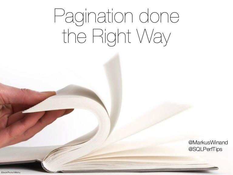 Mohammad Reza Farahy on LinkedIn: Pagination Done the Right Way Mohammad Reza Farahy on LinkedIn: Pagination Done the Right Way