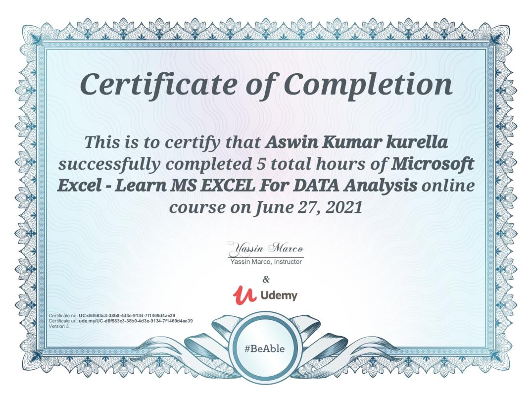 Aswin Kumar Kurella on LinkedIn: #udemy #udemycourses Aswin Kumar Kurella on LinkedIn: #udemy #udemycourses