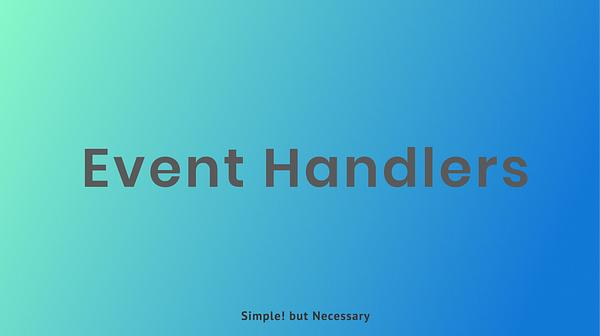 Ali Akbar on LinkedIn: A Simple Event Handler for JavaScript. It might ... Ali Akbar on LinkedIn: A Simple Event Handler for JavaScript. It might ...