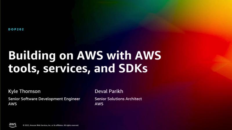 Deval Parikh på LinkedIn: AWS re:Invent 2022 - Building on AWS with AWS ... Deval Parikh på LinkedIn: AWS re:Invent 2022 - Building on AWS with AWS ...