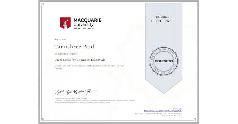 Tanushree Paul on LinkedIn: #advanceexcel #excel Tanushree Paul on LinkedIn: #advanceexcel #excel