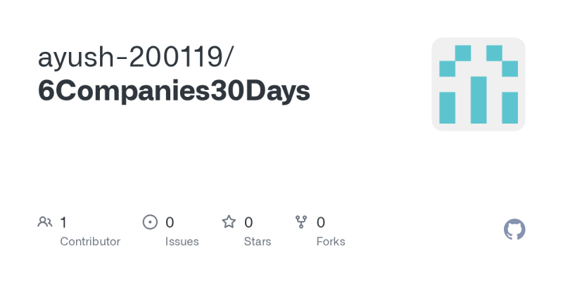 Ayush Salvi on LinkedIn: #6companies30days #6companies30days # ... Ayush Salvi on LinkedIn: #6companies30days #6companies30days # ...
