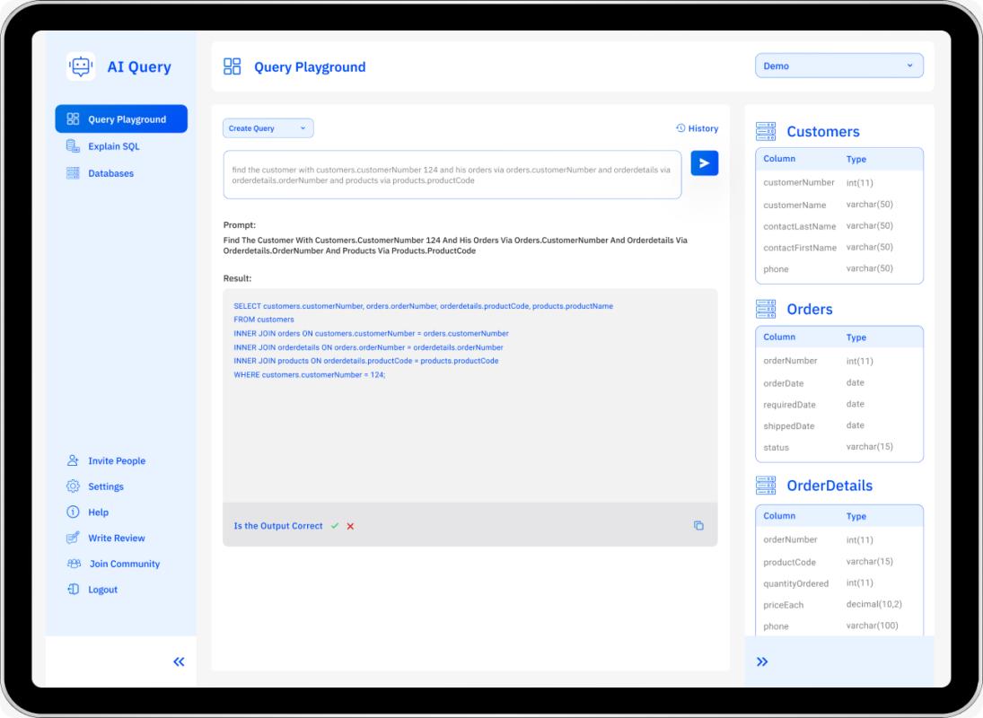 AI Query on LinkedIn: AI Query | Generate SQL Queries with AI in Seconds AI Query on LinkedIn: AI Query | Generate SQL Queries with AI in Seconds