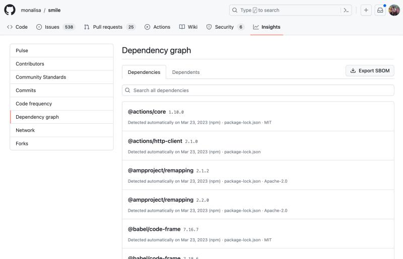 Stu 馃殌 Eggerton on LinkedIn: Generate an SBOM from the dependency graph ... Stu 馃殌 Eggerton on LinkedIn: Generate an SBOM from the dependency graph ...
