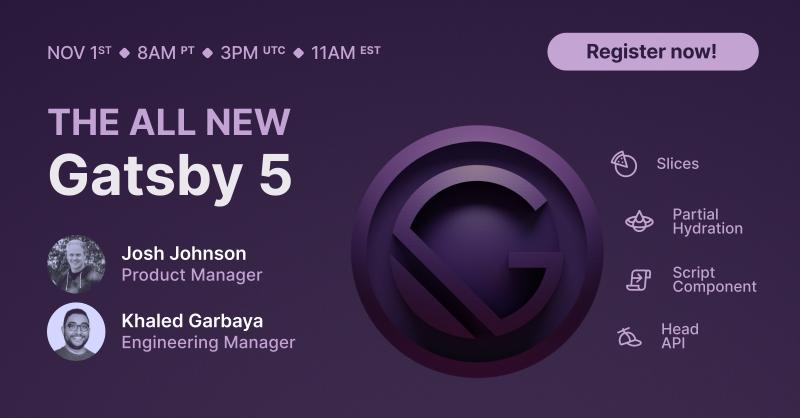 Gatsby (A Netlify Company) on LinkedIn: #gatsbyjs #gatsby #reactjs # ... Gatsby (A Netlify Company) on LinkedIn: #gatsbyjs #gatsby #reactjs # ...