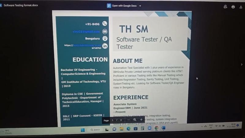 Satyaprakash Agarwal on LinkedIn: Sample resume format video / latest ... Satyaprakash Agarwal on LinkedIn: Sample resume format video / latest ...