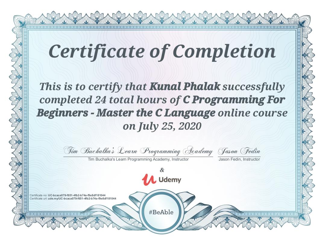 Kunal Phalak on LinkedIn: #udemycourse#c Learning continuously is all ... Kunal Phalak on LinkedIn: #udemycourse#c Learning continuously is all ...