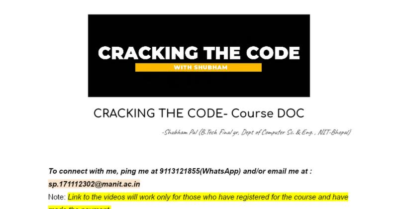 Shubham Pal on LinkedIn: #coding #datastructure #algorithms # ... Shubham Pal on LinkedIn: #coding #datastructure #algorithms # ...