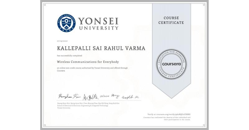 Sai Rahul Varma Kallepalli on LinkedIn: #wirelesscommunications Sai Rahul Varma Kallepalli on LinkedIn: #wirelesscommunications