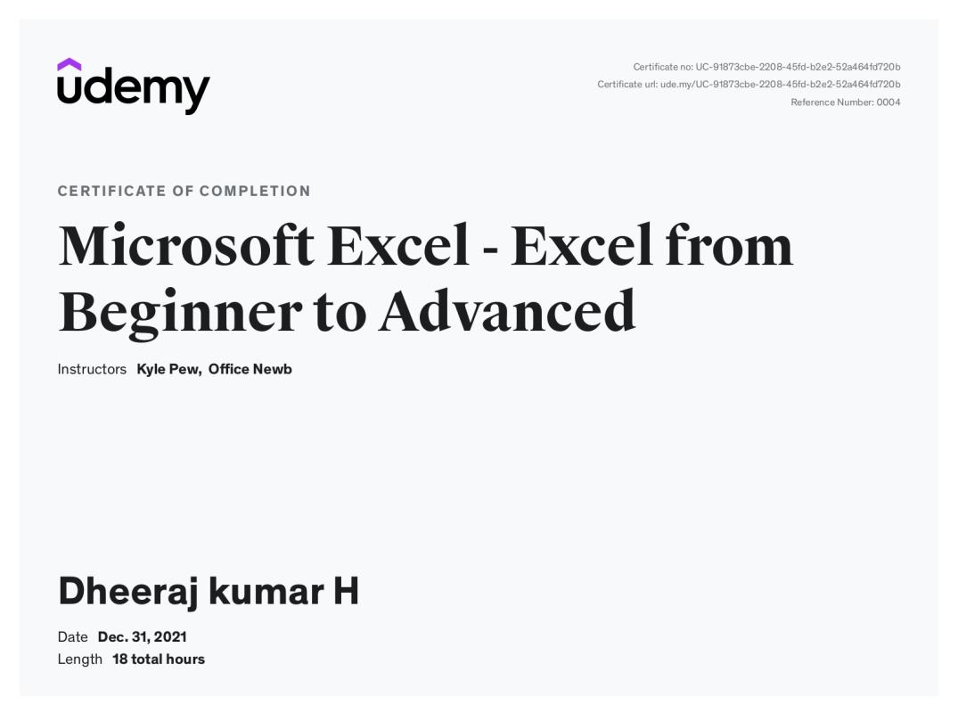 Dheeraj Kumar H on LinkedIn: #skilldevelopment #udemycourses # ... Dheeraj Kumar H on LinkedIn: #skilldevelopment #udemycourses # ...