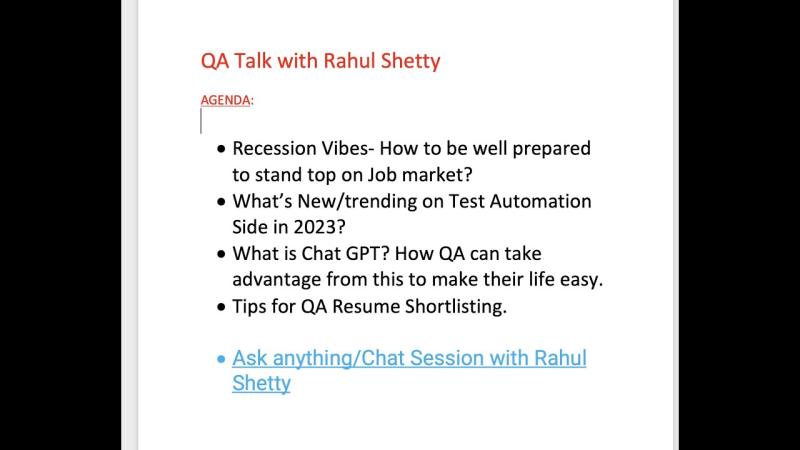 Venkatesh (Rahul Shetty) on LinkedIn: QA Talk with Rahul Shetty | 12 ... Venkatesh (Rahul Shetty) on LinkedIn: QA Talk with Rahul Shetty | 12 ...