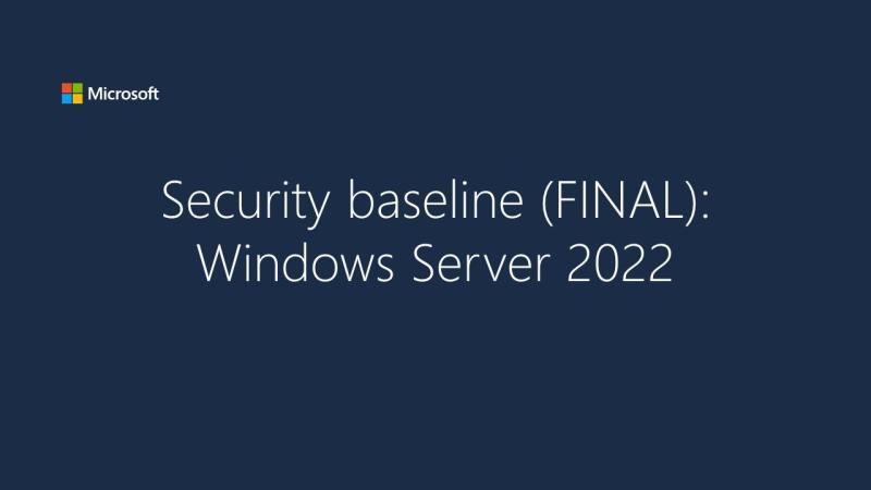Orin Thomas on LinkedIn: Windows Server 2022 Security Baseline Orin Thomas on LinkedIn: Windows Server 2022 Security Baseline