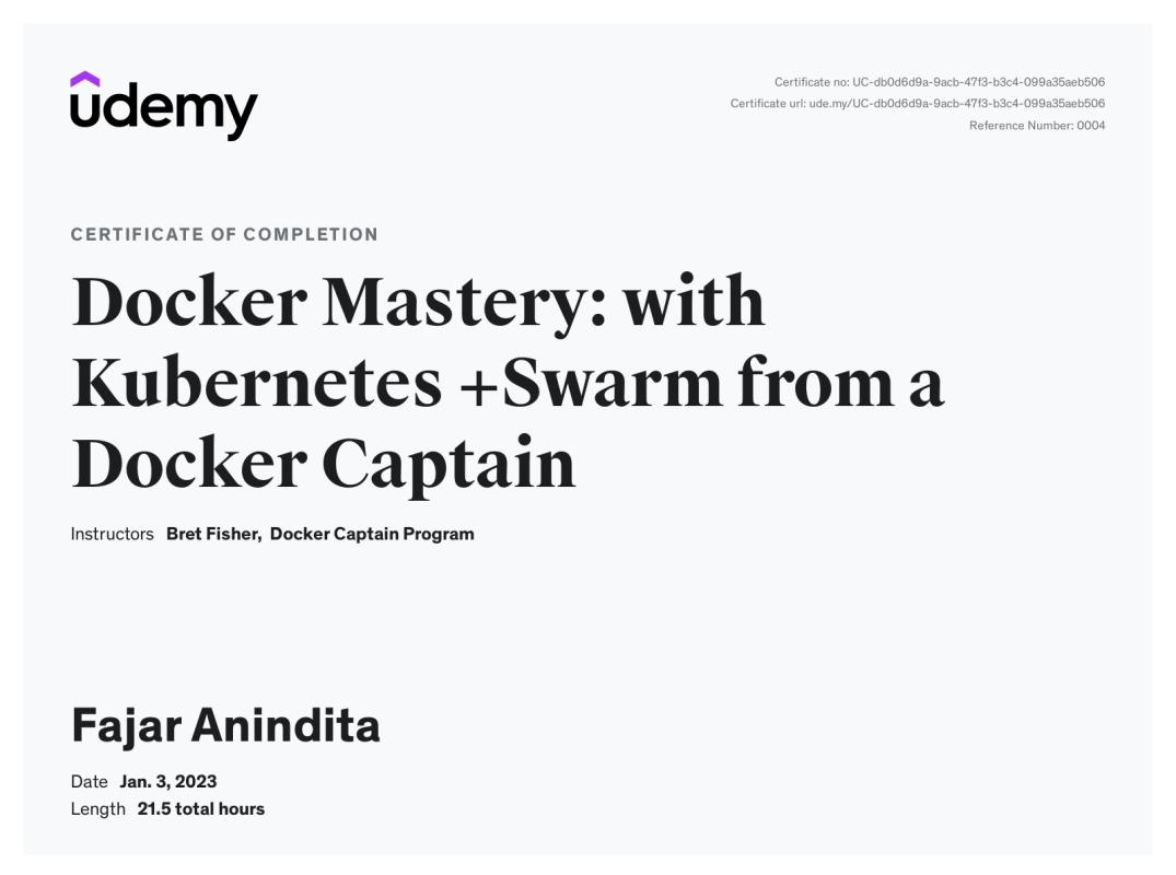 Fajar Anindita on LinkedIn: Udemy Course Completion Certificate Fajar Anindita on LinkedIn: Udemy Course Completion Certificate