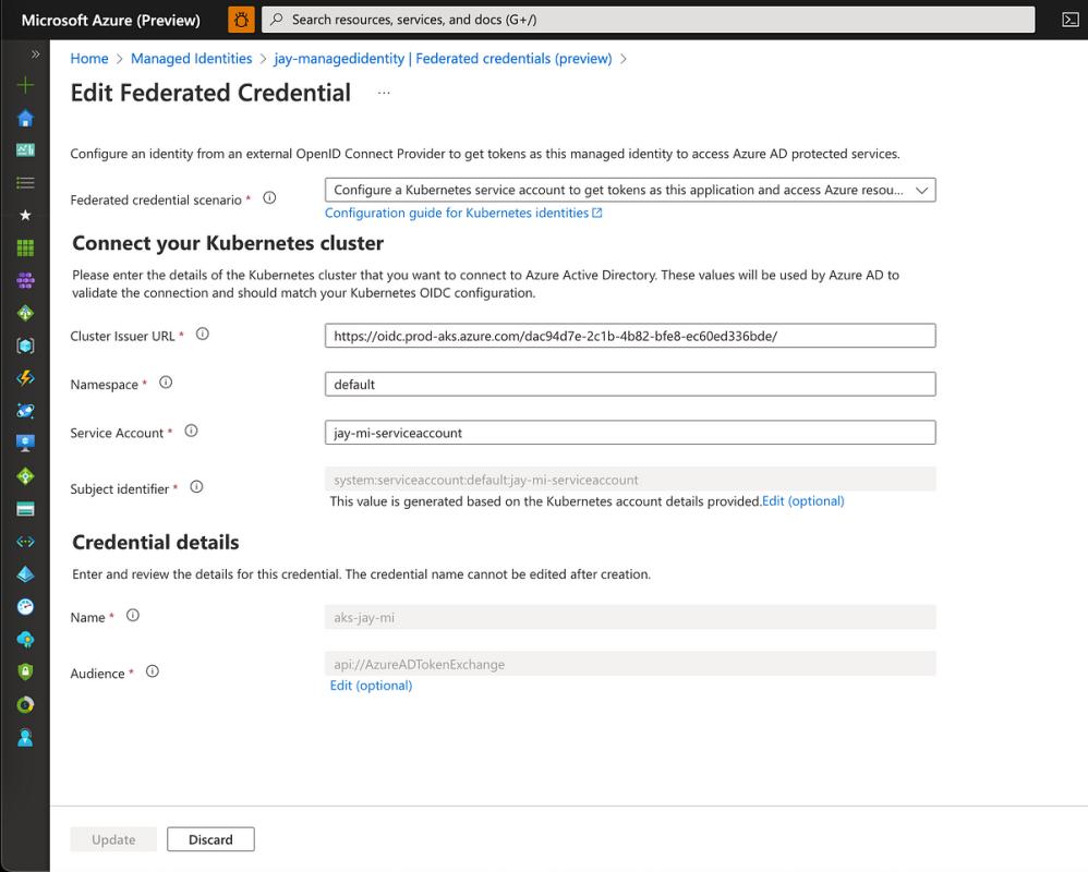 Jay Lee on LinkedIn: Using Managed Identity with Azure AD Workload ... Jay Lee on LinkedIn: Using Managed Identity with Azure AD Workload ...