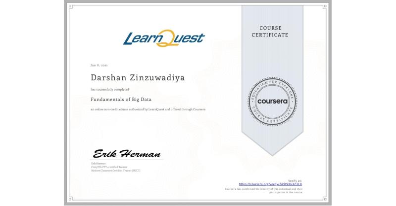 #bigdata #elearningplatform #selflearning #coursera | Darshan Zinzuwadiya #bigdata #elearningplatform #selflearning #coursera | Darshan Zinzuwadiya