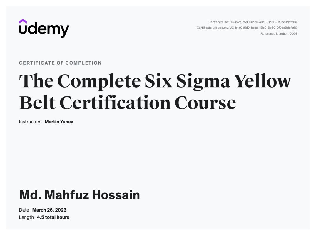 Md. Mahfuz Hossain on LinkedIn: Udemy Course Completion Certificate Md. Mahfuz Hossain on LinkedIn: Udemy Course Completion Certificate