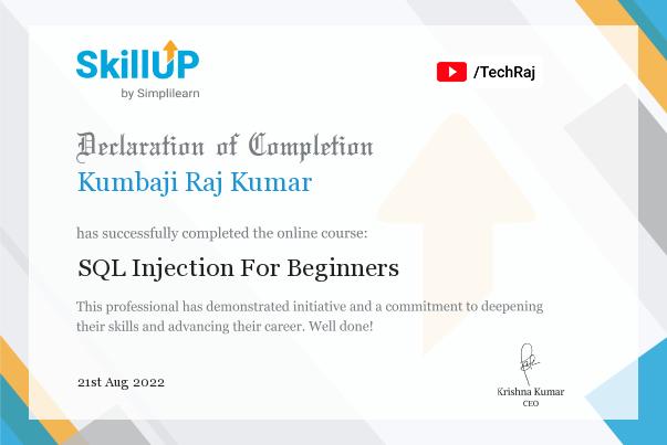 Raj Kumar Kumbaji on LinkedIn: #simplilearn #skillup #techraj #sql # ... Raj Kumar Kumbaji on LinkedIn: #simplilearn #skillup #techraj #sql # ...
