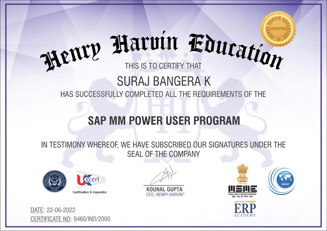 #sapmm | suraj bangera k #sapmm | suraj bangera k