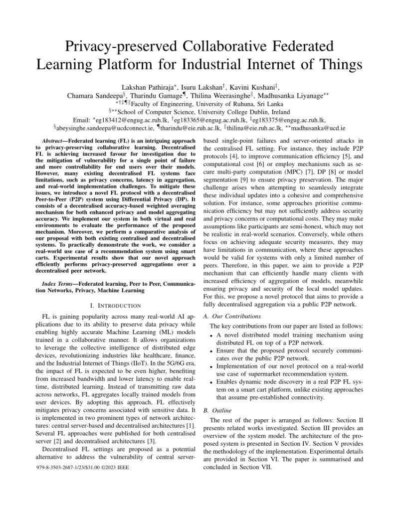 Madhusanka Liyanage on LinkedIn: (PDF) Privacy-preserved Collaborative ... Madhusanka Liyanage on LinkedIn: (PDF) Privacy-preserved Collaborative ...