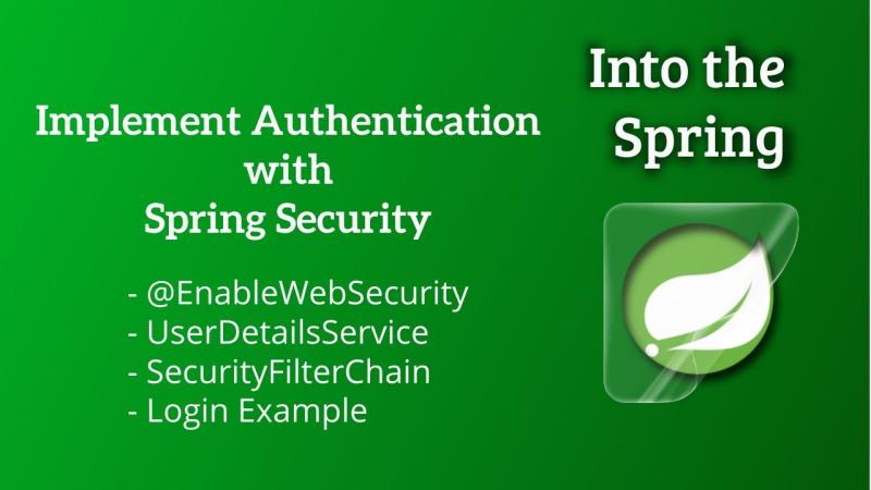 Sachin Khandve on LinkedIn: Implement Authentication with Spring Security Sachin Khandve on LinkedIn: Implement Authentication with Spring Security