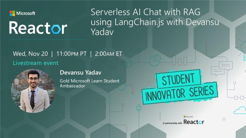 Mittra Stumpner on LinkedIn: Serverless AI Chat with RAG using ... Mittra Stumpner on LinkedIn: Serverless AI Chat with RAG using ...