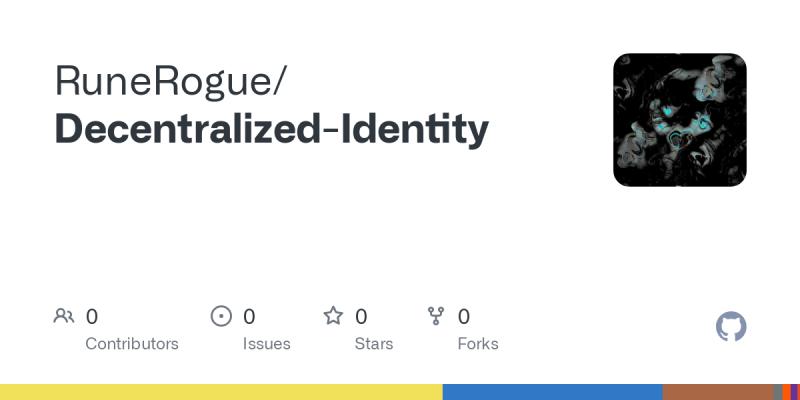 Yash Fadadu on LinkedIn: GitHub - RuneRogue/Decentralized-Identity Yash Fadadu on LinkedIn: GitHub - RuneRogue/Decentralized-Identity