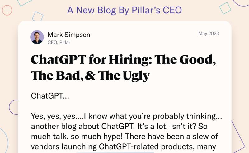 Interview Intelligence – ChatGPT for Hiring: The Good, The Bad, & The ... Interview Intelligence – ChatGPT for Hiring: The Good, The Bad, & The ...