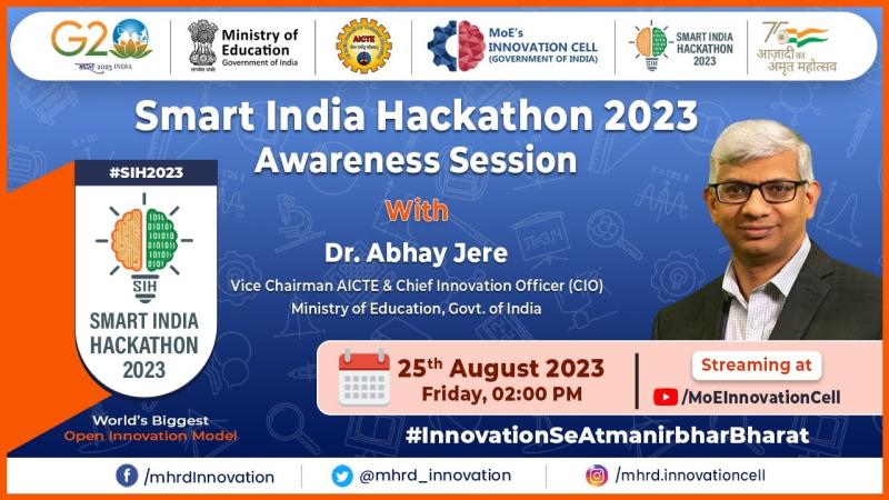 Dr. Renu Kumawat on LinkedIn: Smart India Hackathon 2023 Awareness ... Dr. Renu Kumawat on LinkedIn: Smart India Hackathon 2023 Awareness ...