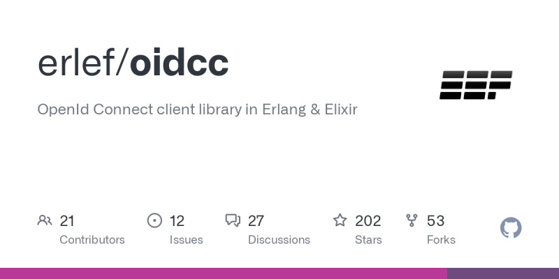 GitHub - erlef/oidcc: OpenId Connect client library in Erlang & Elixir ... GitHub - erlef/oidcc: OpenId Connect client library in Erlang & Elixir ...