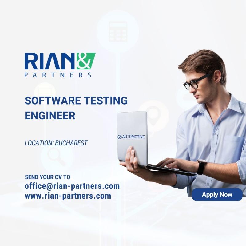 SOFTWARE TESTING ENGINEER | RIAN & PARTNERS SOFTWARE TESTING ENGINEER | RIAN & PARTNERS