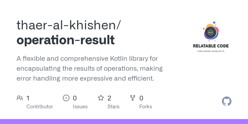 Introducing OperationResult: Kotlin library for error handling | Thaer ... Introducing OperationResult: Kotlin library for error handling | Thaer ...