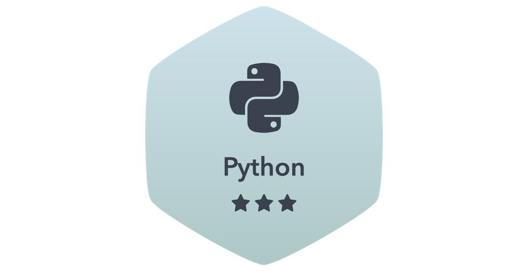 Just earned the Silver Badge for Python on HackerRank! | Somnath Dutta Just earned the Silver Badge for Python on HackerRank! | Somnath Dutta