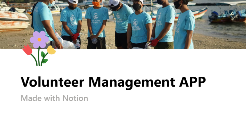 Volunteer Management App | Notion | Manjiri Pawar Volunteer Management App | Notion | Manjiri Pawar