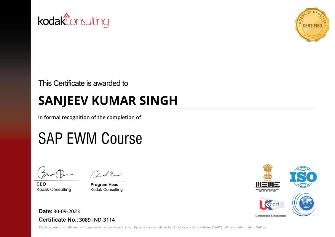 Sanjeev Kumar Singh on LinkedIn: SANJEEV KUMAR SINGH has successfully ... Sanjeev Kumar Singh on LinkedIn: SANJEEV KUMAR SINGH has successfully ...