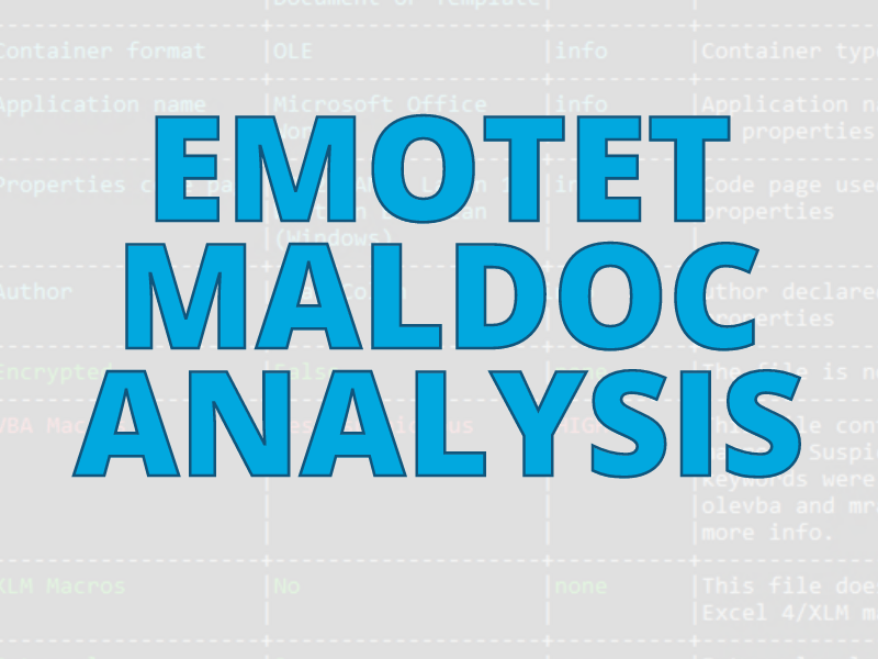 Completed Emotet Maldoc Analysis course | Mohammed Muneef posted on the ... Completed Emotet Maldoc Analysis course | Mohammed Muneef posted on the ...