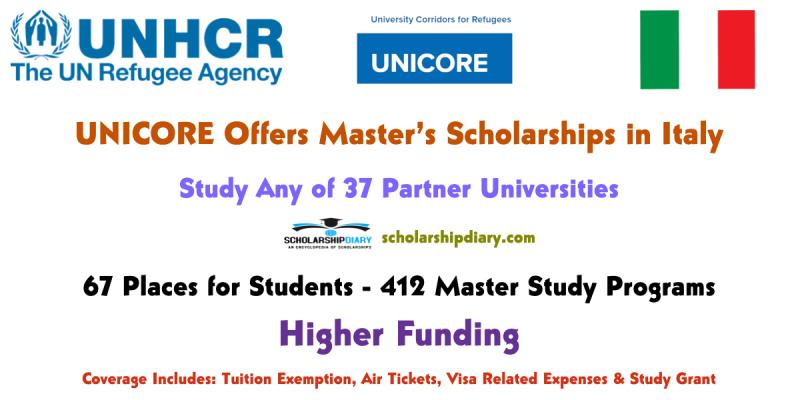 UNHCR 2025 UNICORE Masters Scholarship in Italy | Sobia Akram UNHCR 2025 UNICORE Masters Scholarship in Italy | Sobia Akram