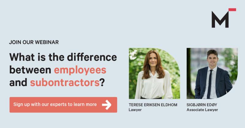 Webinar: The distinction between employees and subcontractors ... Webinar: The distinction between employees and subcontractors ...