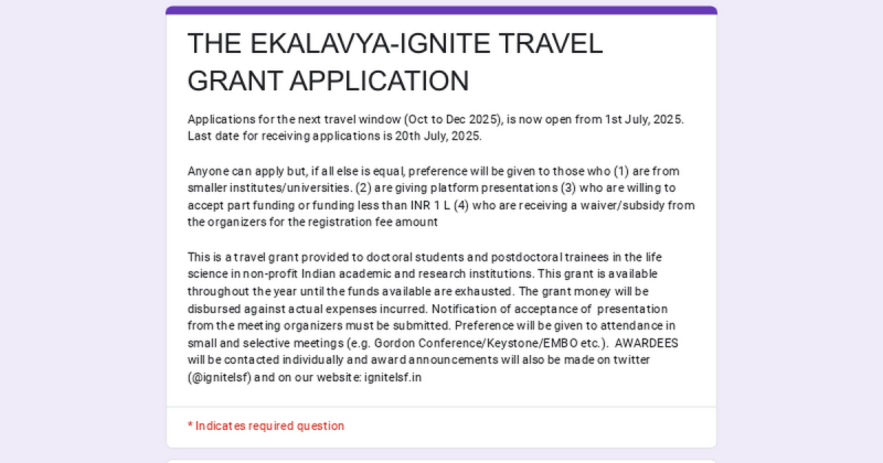 Ignite Life Science Foundation on LinkedIn: THE EKALAVYA-IGNITE TRAVEL ... Ignite Life Science Foundation on LinkedIn: THE EKALAVYA-IGNITE TRAVEL ...