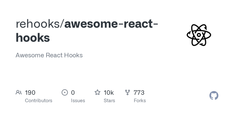 GitHub - rehooks/awesome-react-hooks: Awesome React Hooks | ANKIT SHARMA GitHub - rehooks/awesome-react-hooks: Awesome React Hooks | ANKIT SHARMA