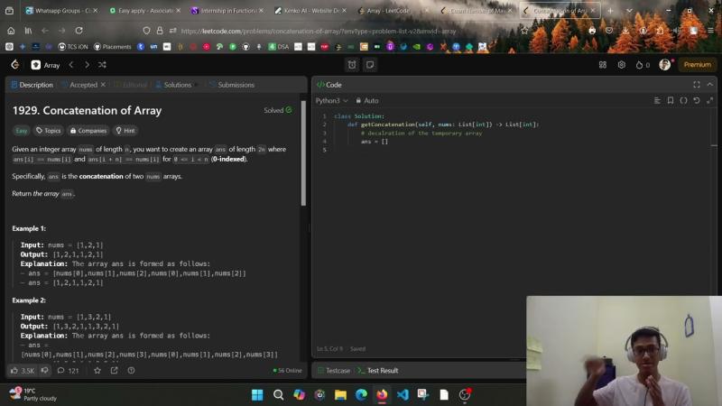Arnab Adhikary on LinkedIn: LeetCode 1929 || Concatenation of Array Arnab Adhikary on LinkedIn: LeetCode 1929 || Concatenation of Array