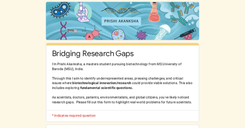 Bridging Research Gaps | Prishi Akanksha Bridging Research Gaps | Prishi Akanksha